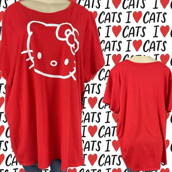 Hello Kitty | Tops | Hello Kitty Torrid Plus 4 Red Hello Kitty Graphic ...